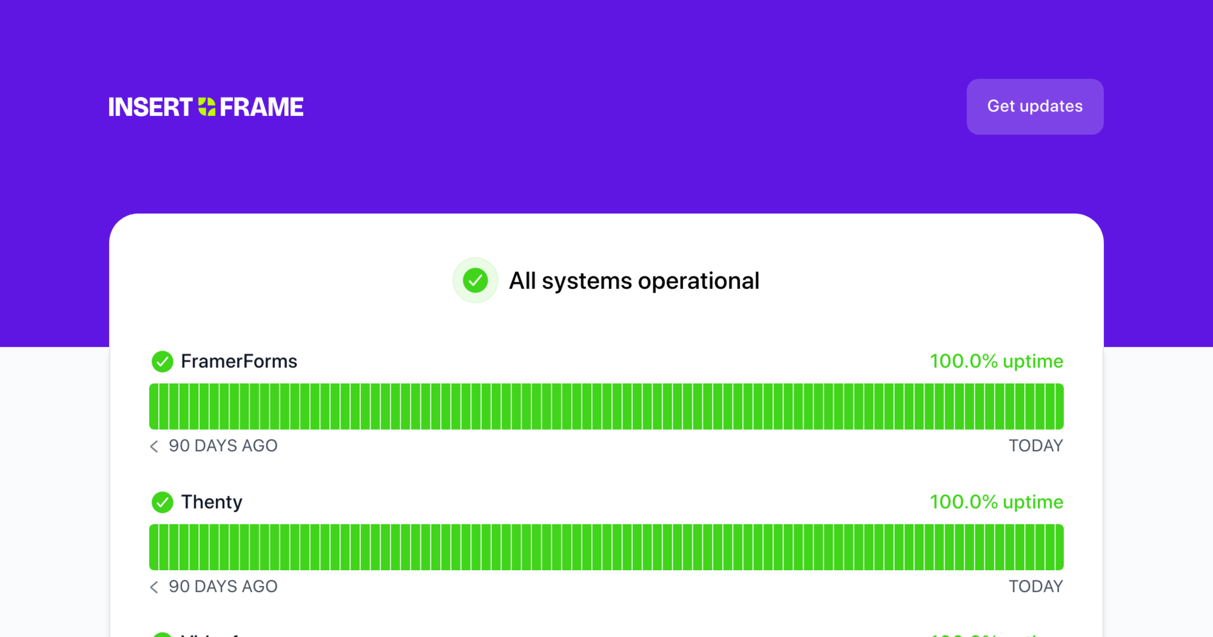 Insert Frame - Status